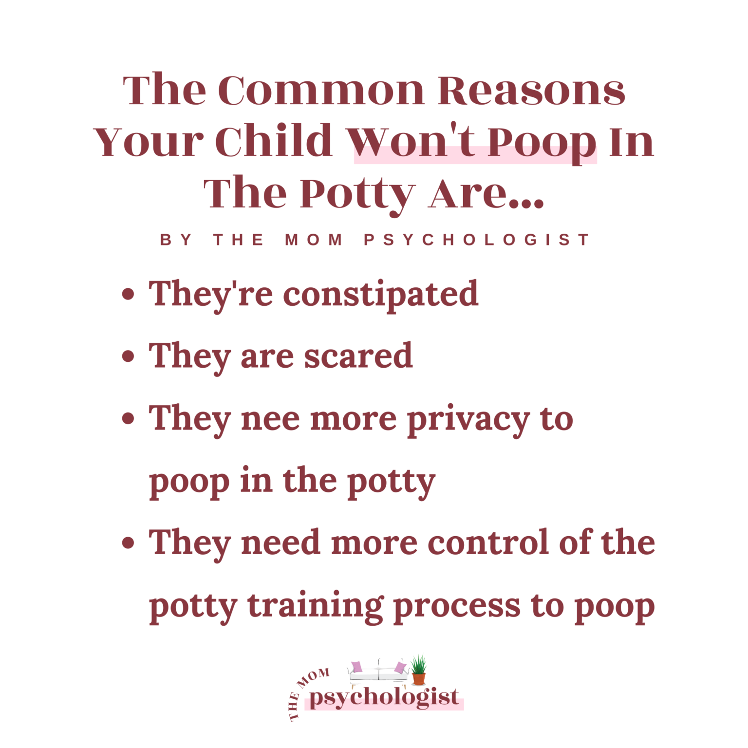 Help! My Toddler Won’t Poop in the Potty | themompsychologist.com