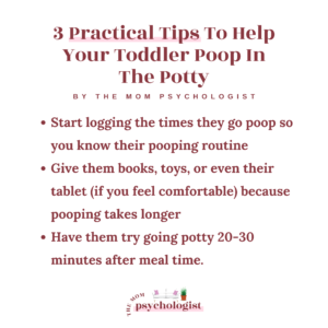 Help! My Toddler Won’t Poop in the Potty | themompsychologist.com