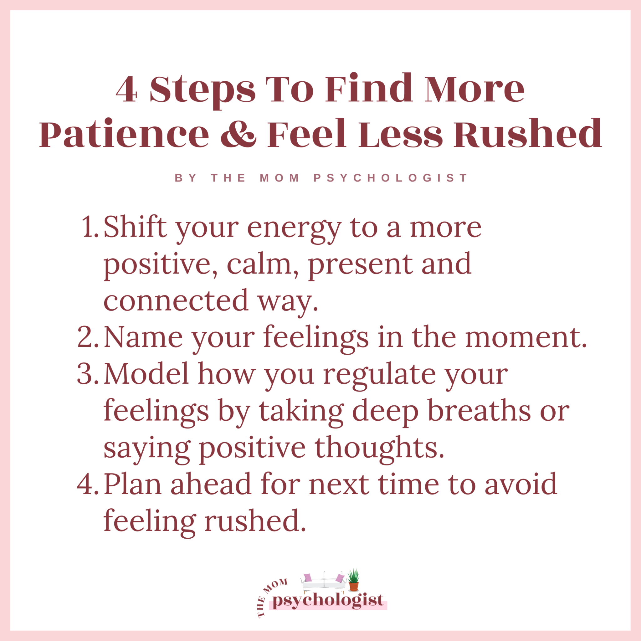 How to Be a Patient Parent When You’re in a RUSH | themompsychologist.com