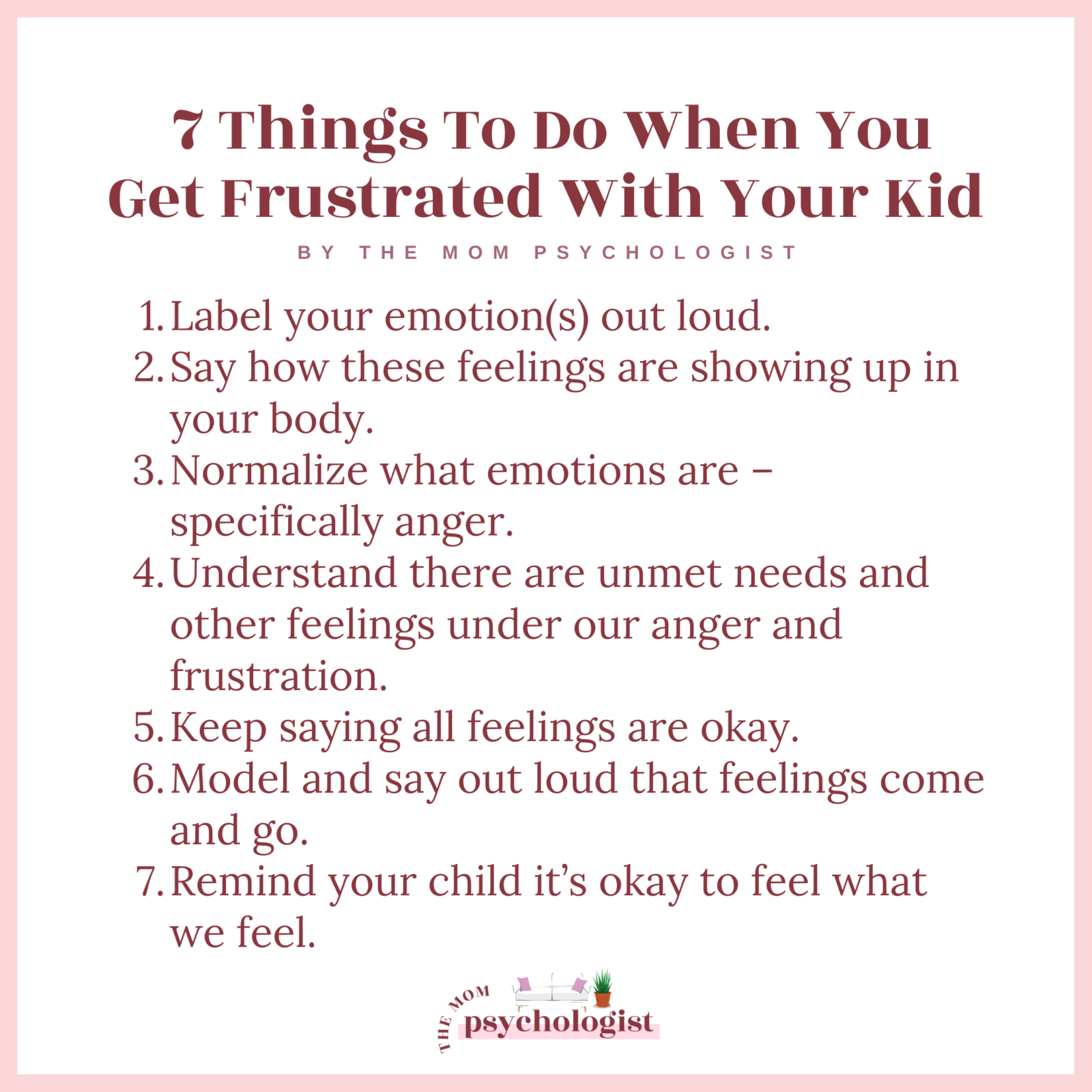 How to Manage Your Anger and Frustration as a Parent ...