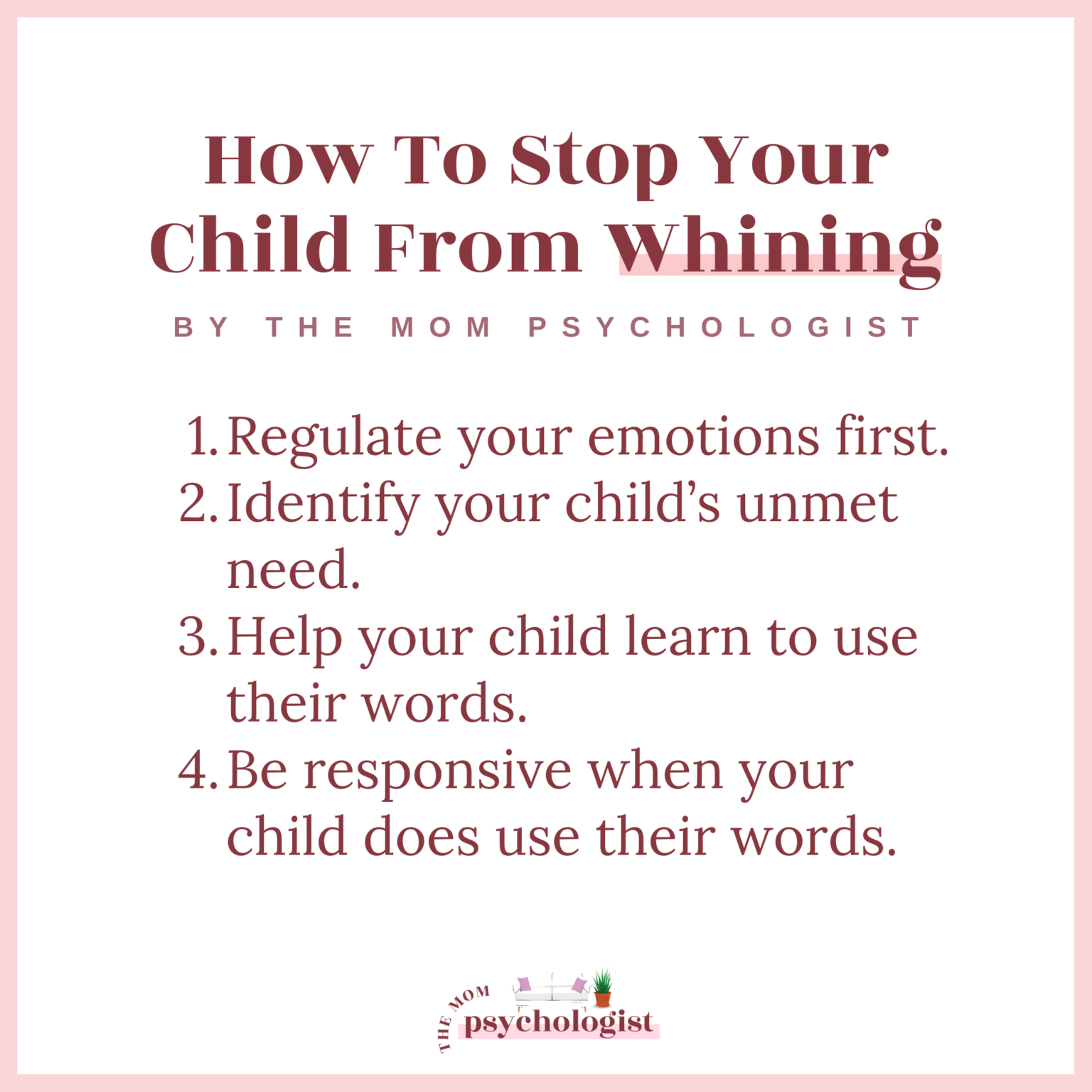 How to Stop Kids Whining & Help Them Speak Calmly | themompsychologist.com