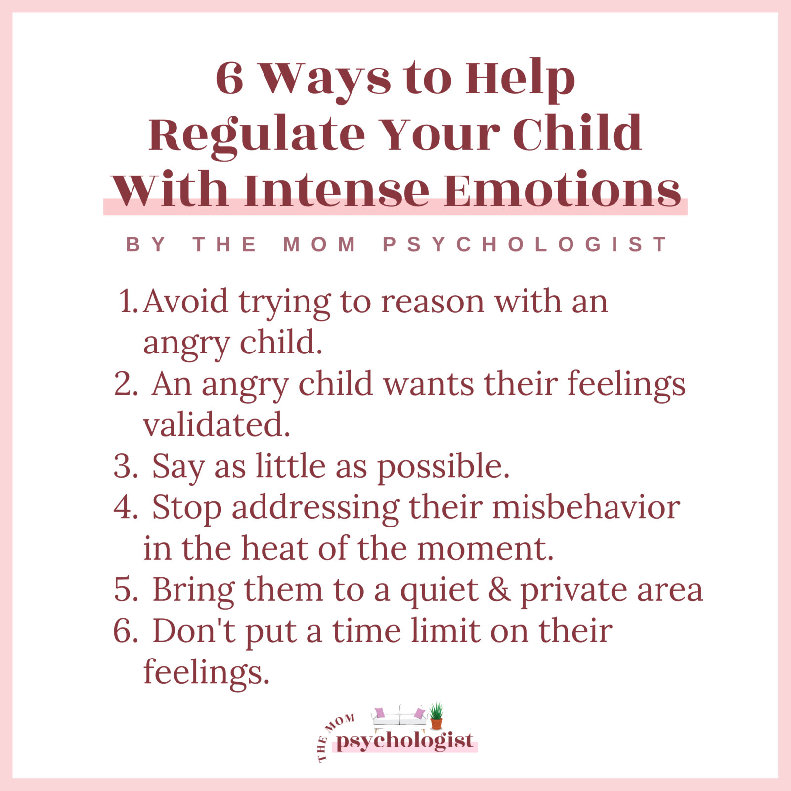 How to De-Escalate An Angry Child | themompsychologist.com